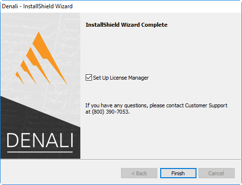 Completing the InstallShield Wizard