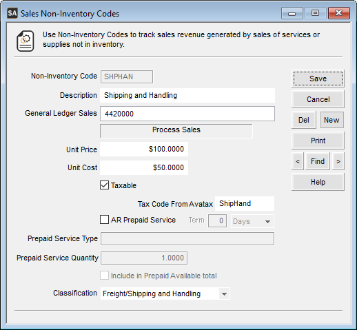Defining Non-Inventory Items