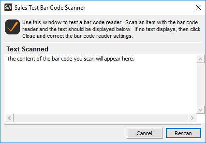 Bar Code Scanner Device